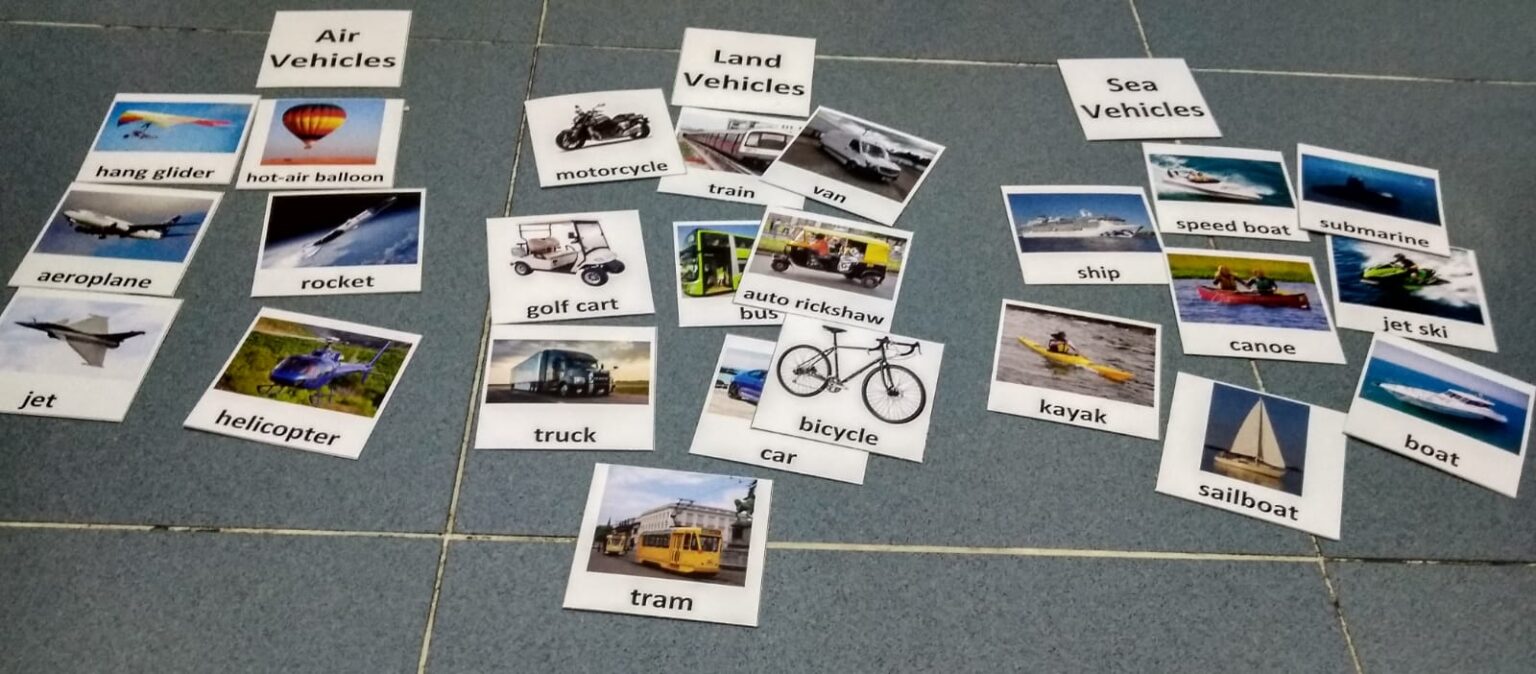 (FREE!) Land, Air and Water Vehicle Sorting Activity - The Chatty Kinder