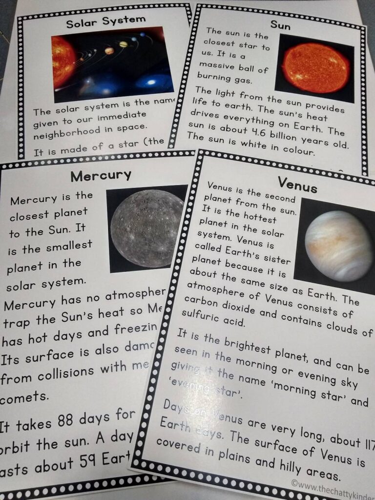 All About Space Unit (K to 3rd grade) - The Chatty Kinder