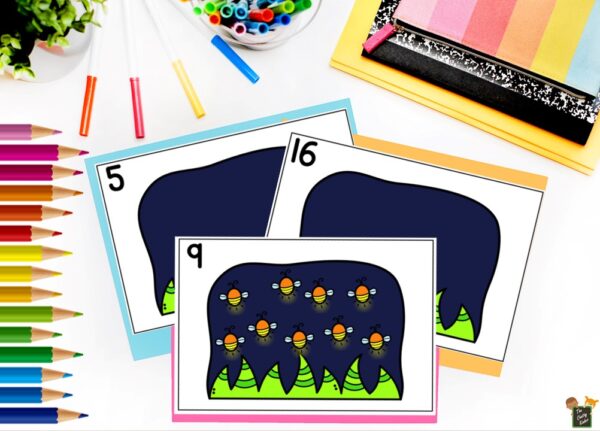 Firefly Summer Counting to 20 Activity Mats - The Chatty Kinder