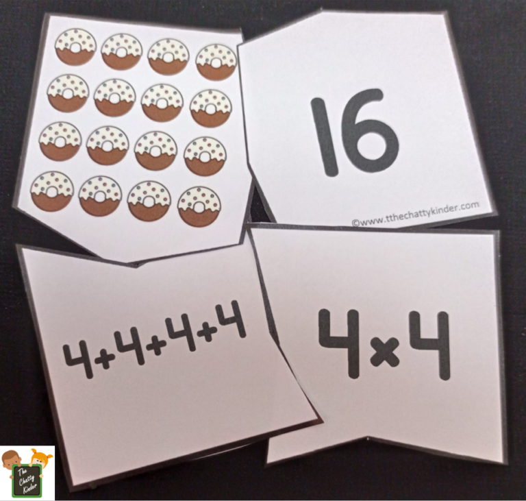 Multiplication Arrays: Printable Puzzle Games | The Chatty Kinder