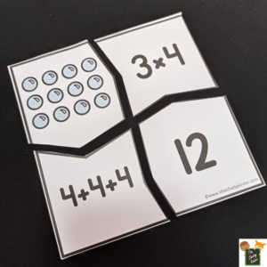 Multiplication Arrays: Printable Puzzle Games | The Chatty Kinder