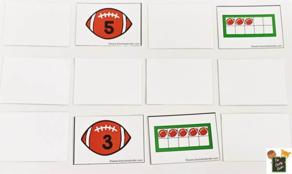Football Math Centers - Prek and K - The Chatty Kinder