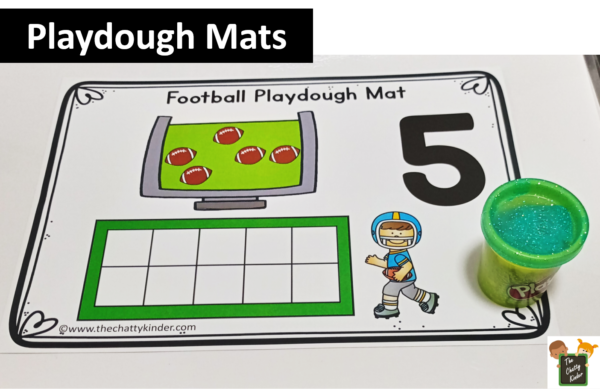 Football Math Centers - Prek and K - The Chatty Kinder