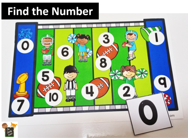 Football Math Centers - Prek and K - The Chatty Kinder