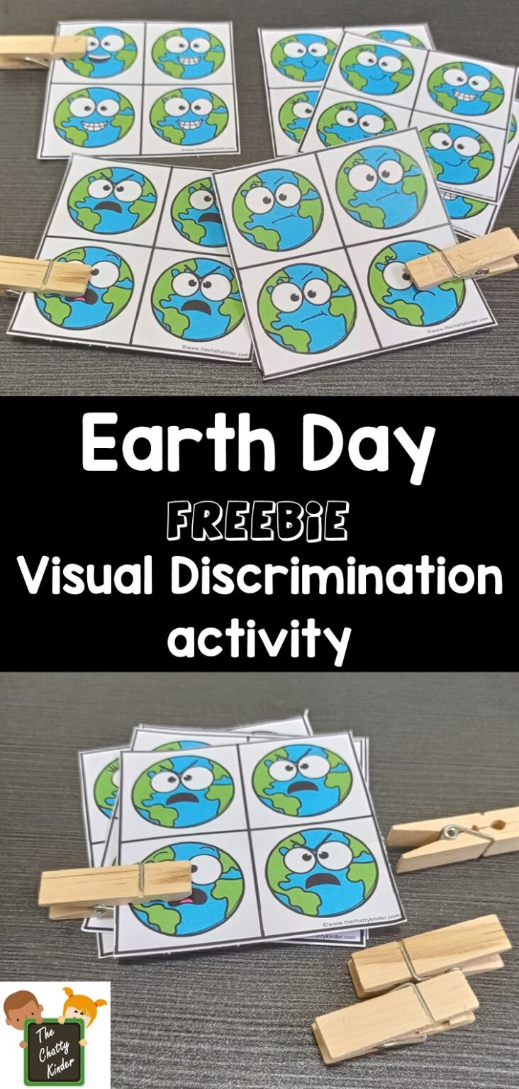 Earth Day Visual Discrimination (Free Printable) - The Chatty Kinder