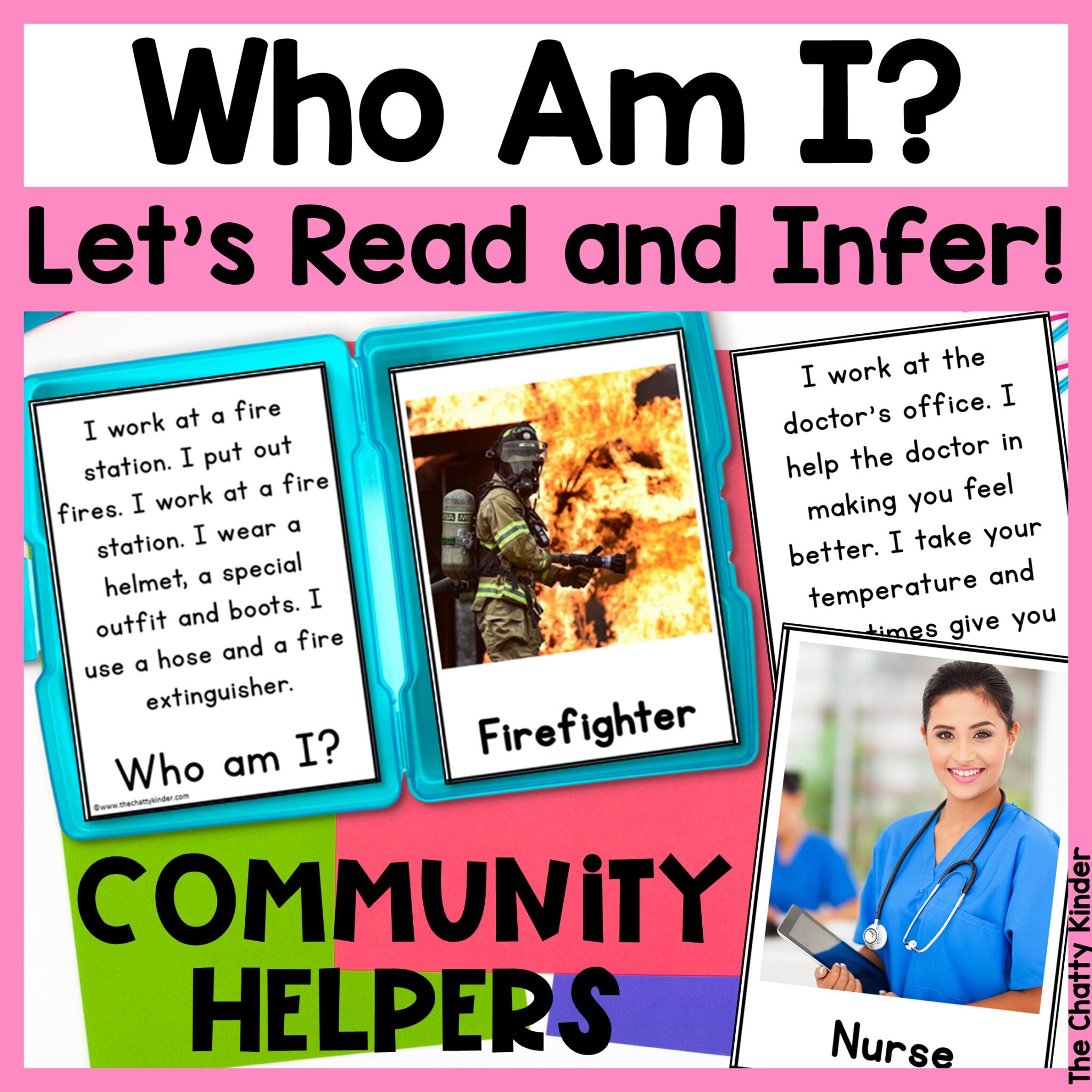 Who am I? Community Helper Riddles (Free Printable) - The Chatty Kinder