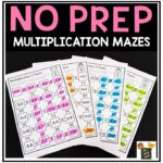 No Prep Multiplication Mazes Free Printable - The Chatty Kinder