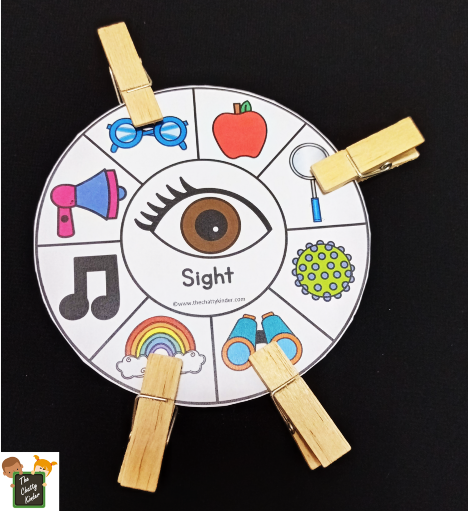 Five Senses Clip Cards - The Chatty Kinder