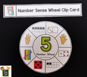 Number Sense Wheel Clip Cards - The Chatty Kinder