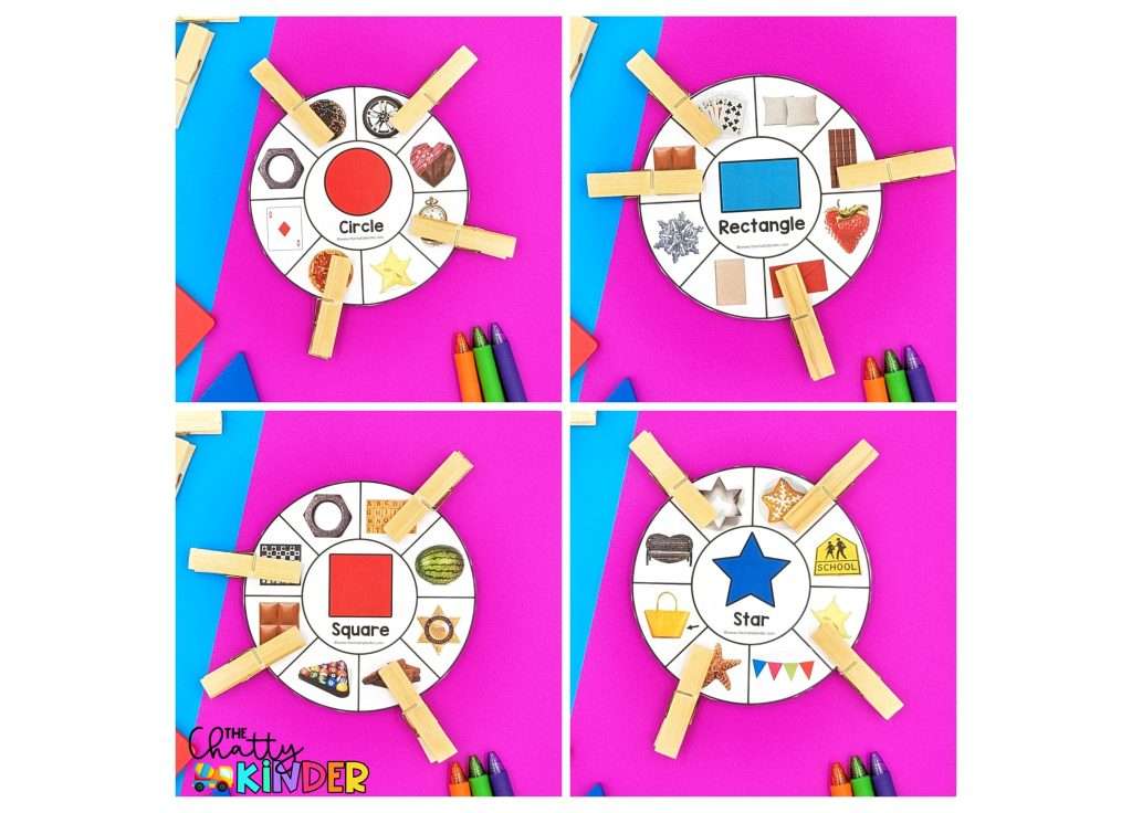 Shapes in Everyday Objects Clip Cards (with real photos) - The Chatty ...