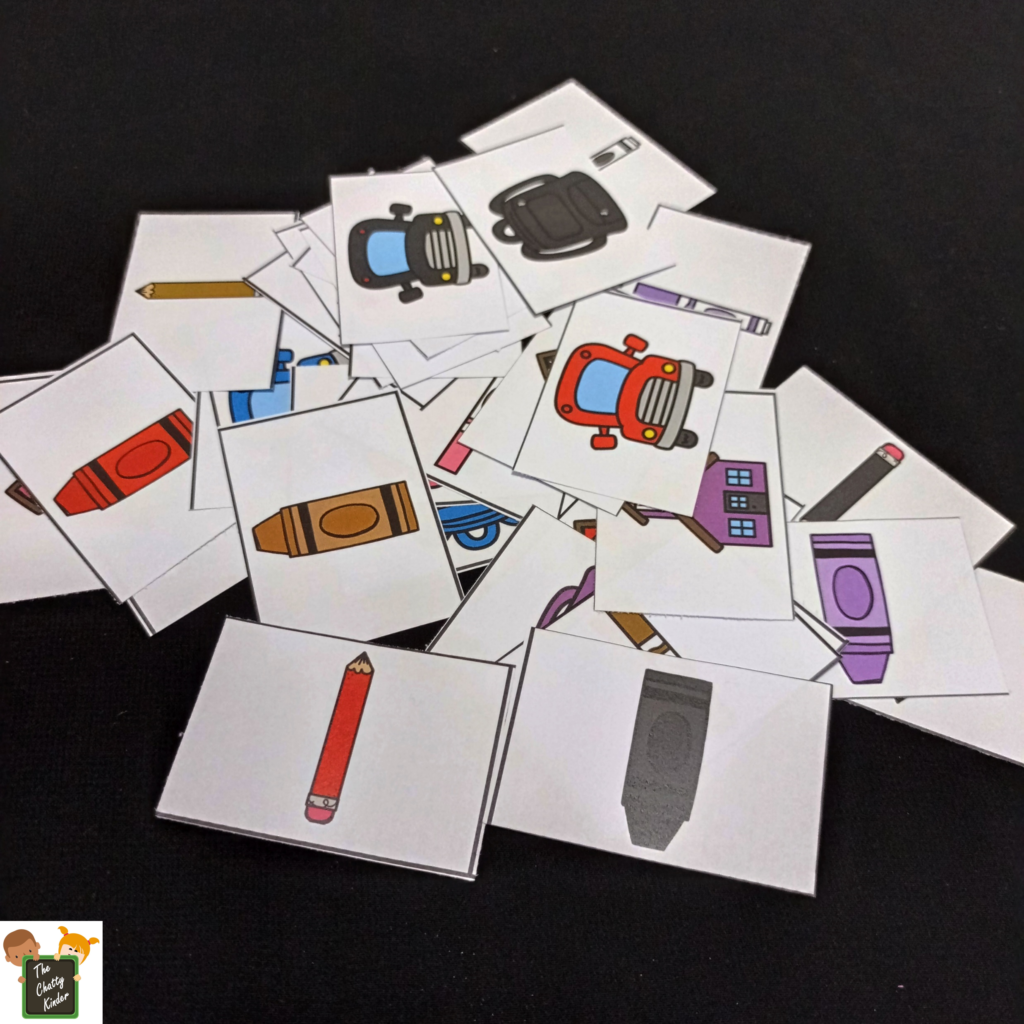 Back to School Color Sorting Worksheets/Mats Freebie - The Chatty Kinder