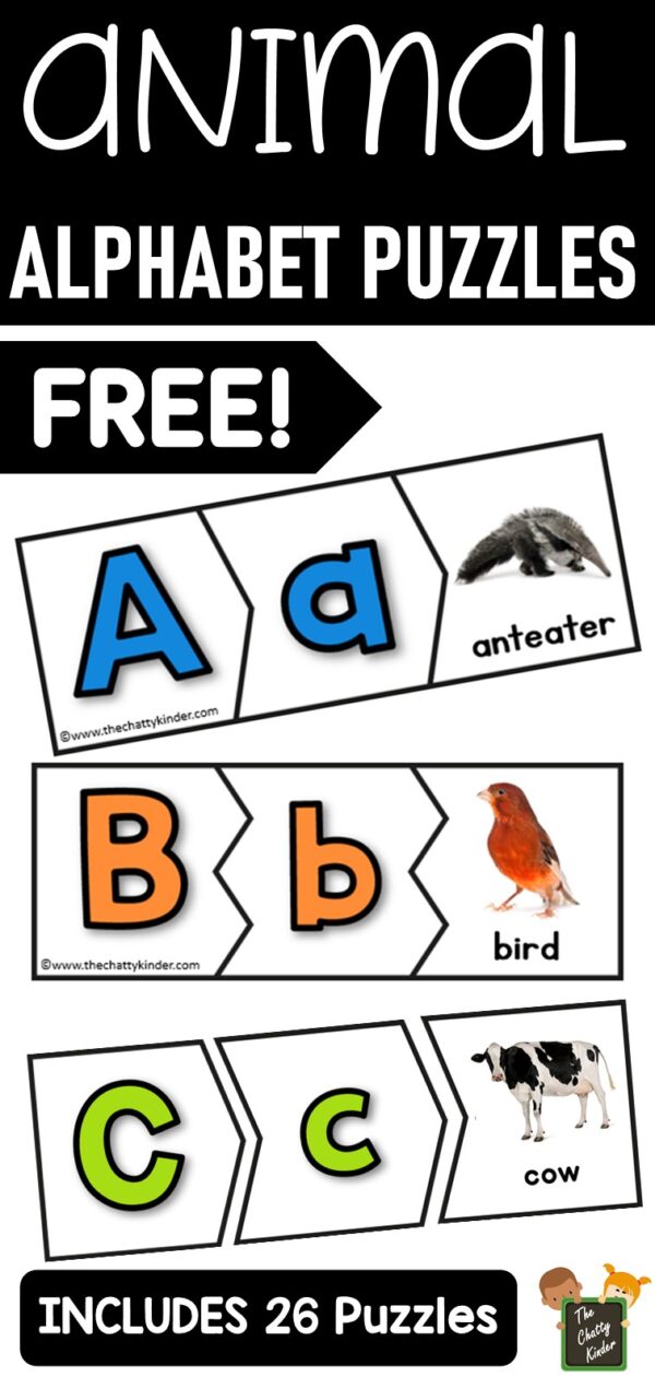 Animal Alphabet Puzzles - The Chatty Kinder