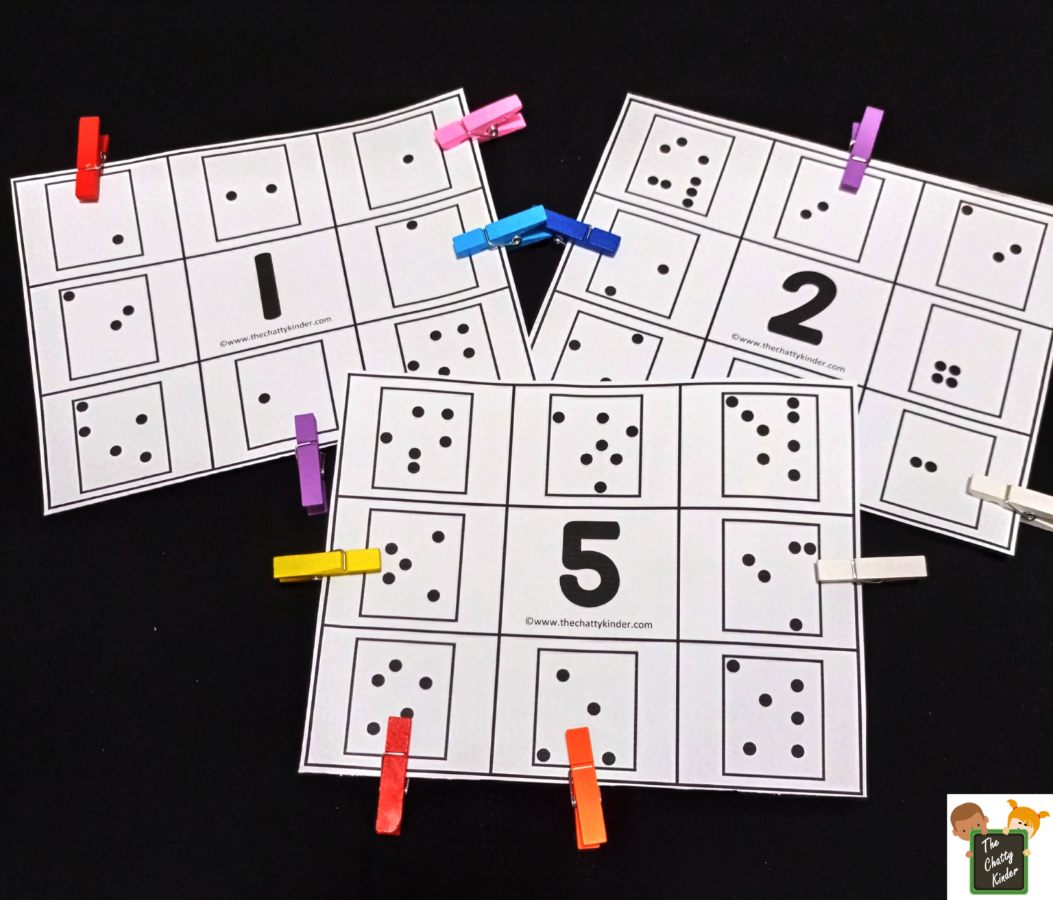 Subitizing Clip Cards - The Chatty Kinder