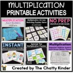 Summer Fun Multiplication Puzzles - The Chatty Kinder