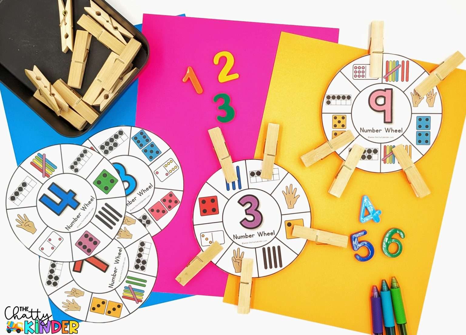 Number Sense Activities for Kindergarten - Numbers 1 to 20 Clip Cards ...