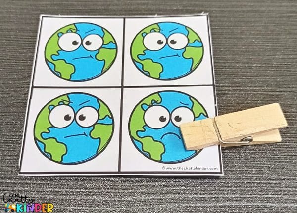 Earth Day Visual Discrimination (Free Printable) - The Chatty Kinder
