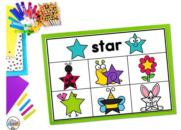 2D Shape Sorting Activity | Kindergarten Spring Center - The Chatty Kinder