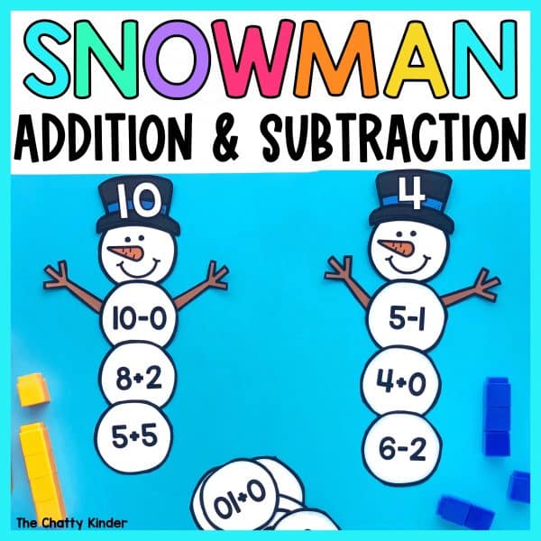 Hands-On Addition and Subtraction Matching Activity - The Chatty Kinder