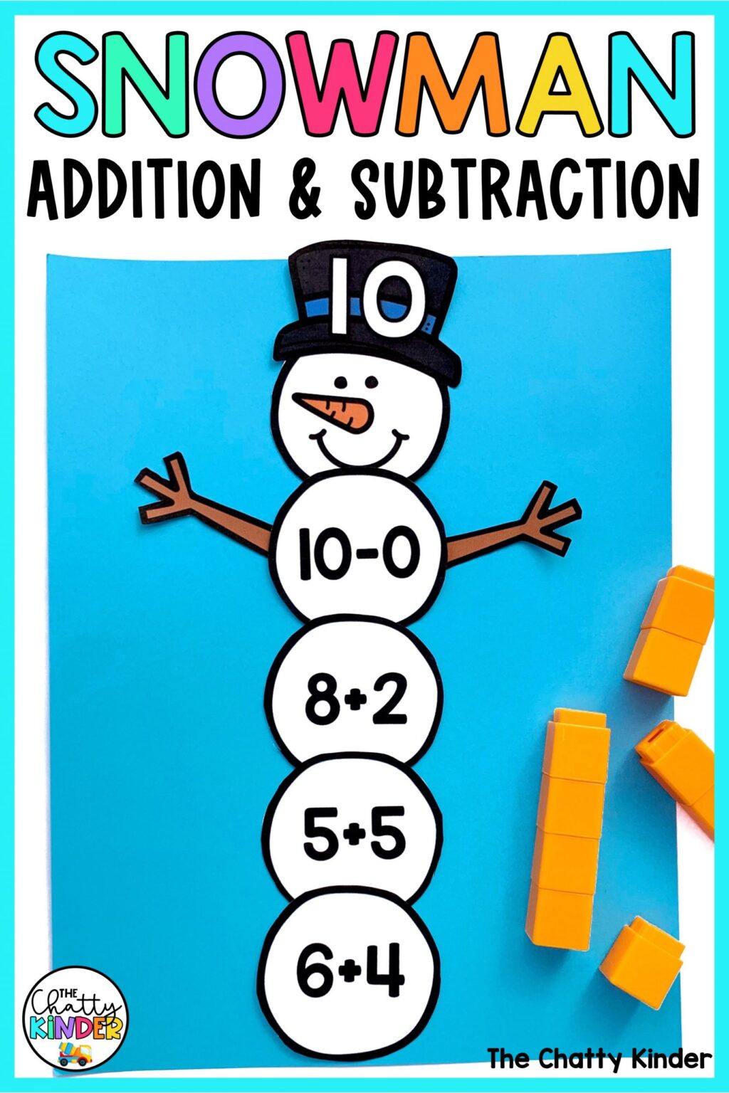 Hands-On Addition and Subtraction Matching Activity - The Chatty Kinder