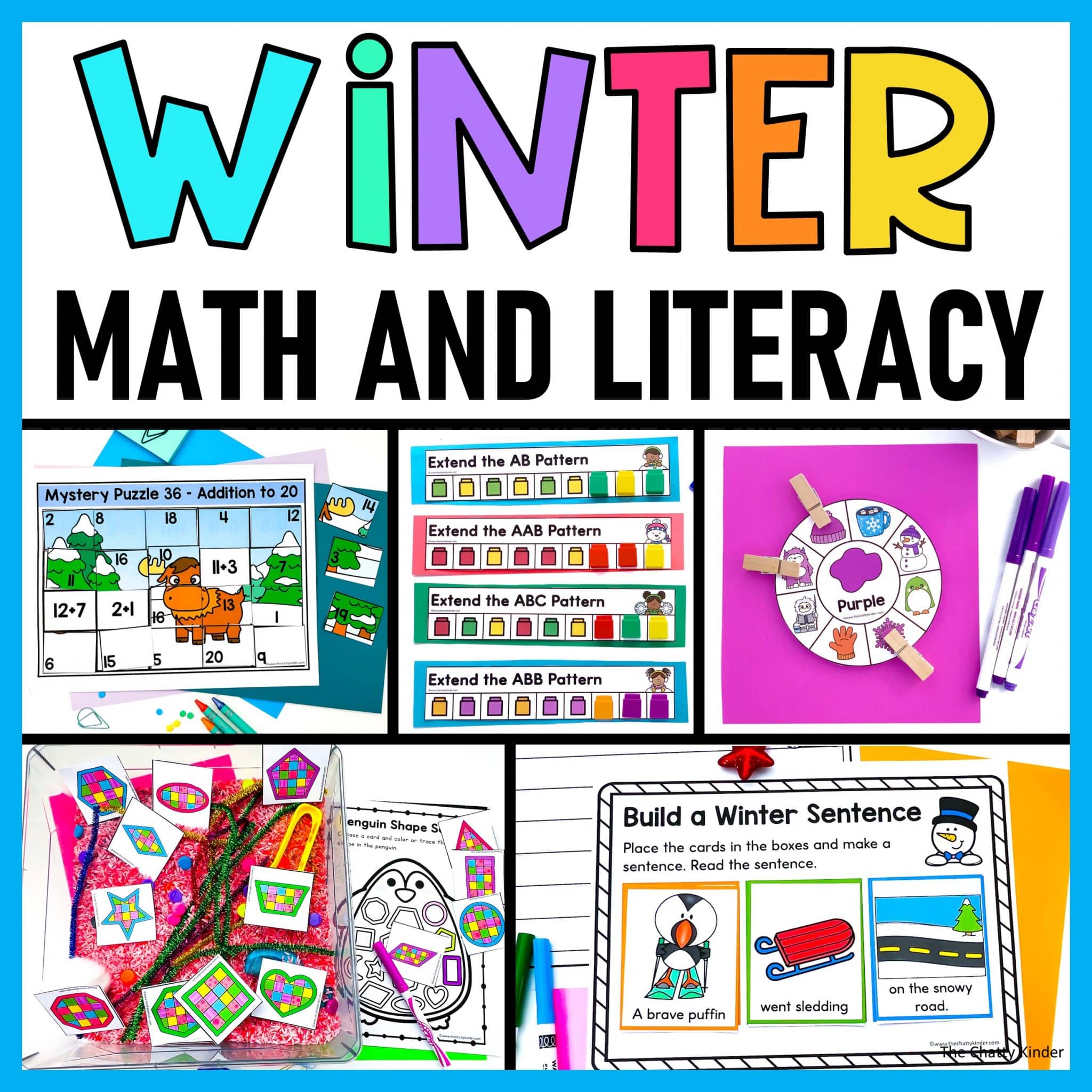 Zoo Animals Addition to 5 Task Cards - The Chatty Kinder