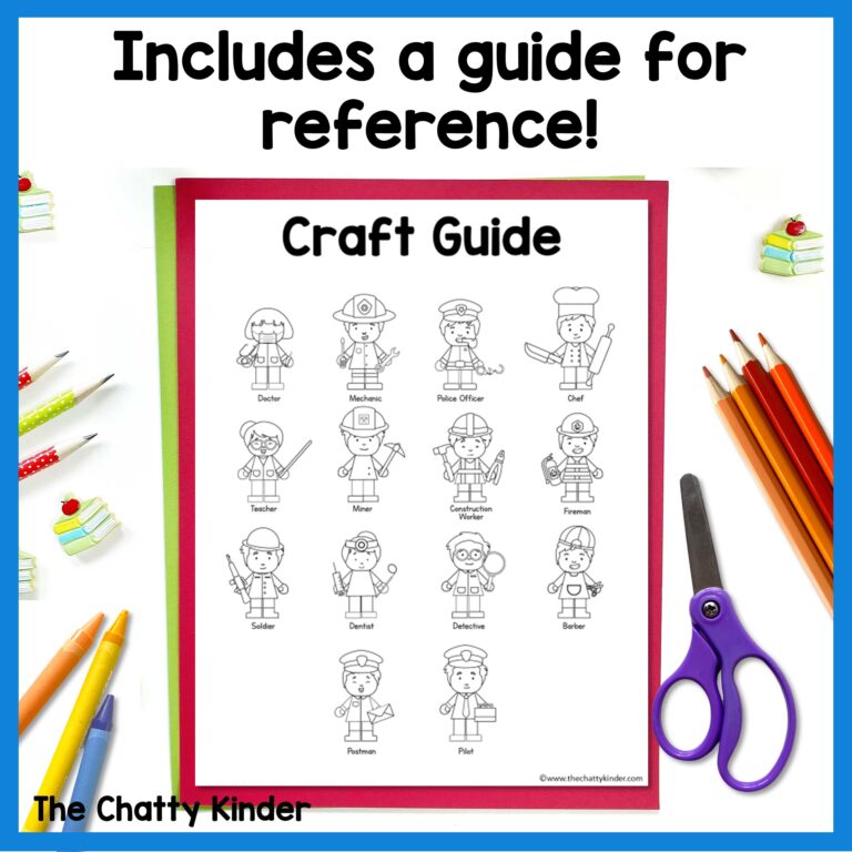 Community Helpers Craft Activity - Career Day Craftivity - The Chatty ...