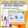 Winter Sentence Building Activity - Kindergarten Literacy Center - The ...