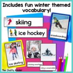 Winter-Themed Vocabulary Flash Cards | Real Photos - The Chatty Kinder
