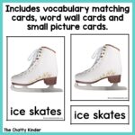 Winter-Themed Vocabulary Flash Cards | Real Photos - The Chatty Kinder