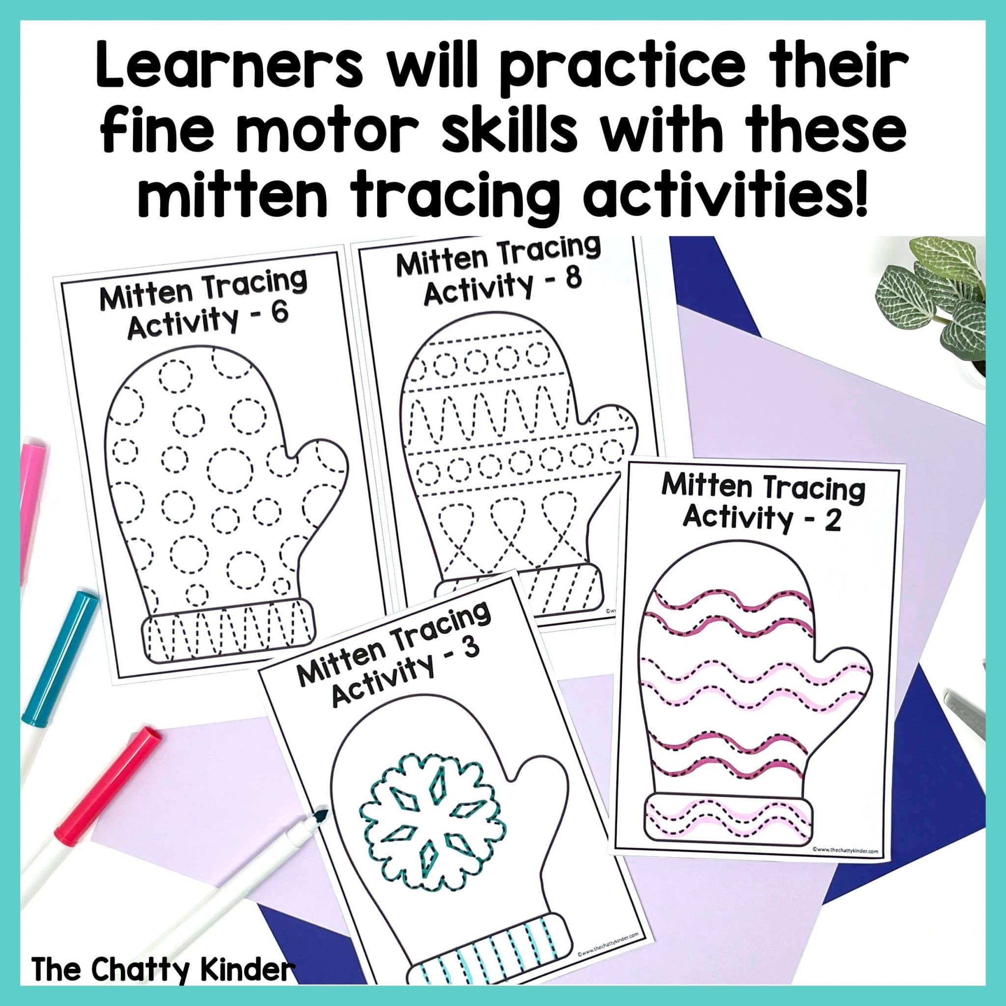 Winter Fine Motor Skills - Mitten Tracing Fine Motor Activity - The ...