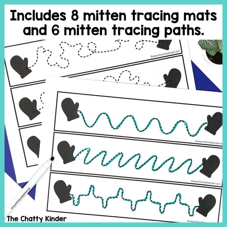 Winter Fine Motor Skills - Mitten Tracing Fine Motor Activity - The ...