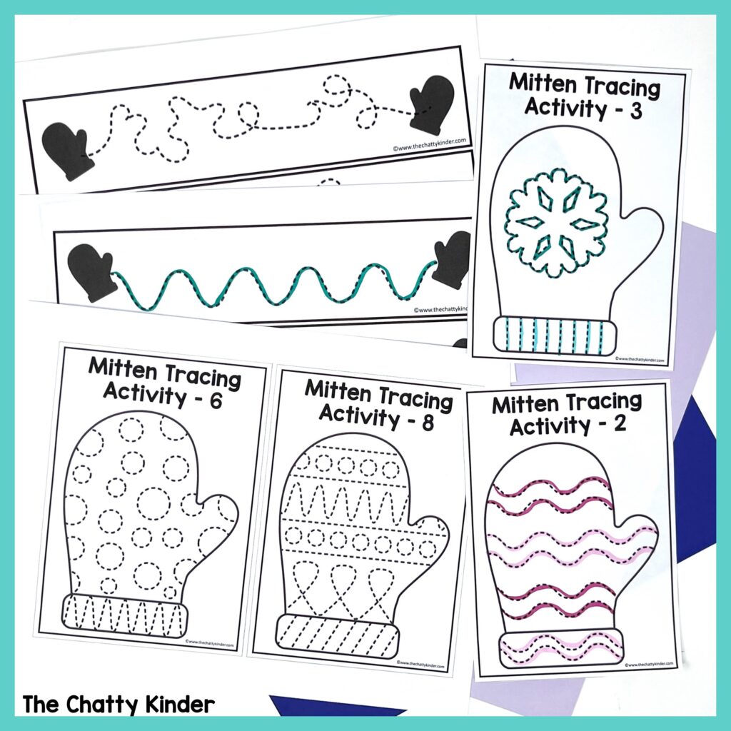 Winter Fine Motor Skills - Mitten Tracing Fine Motor Activity - The ...