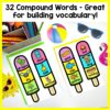 Compound Words Puzzles - Kindergarten Summer Literacy Center - The ...