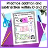 Addition and Subtraction Mats (Winter Math Activities) - The Chatty Kinder