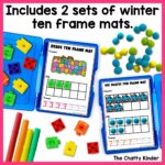 Winter Themed Math Centers for Kindergarten | Frame Mats - The Chatty ...