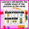 Winter Middle Sounds Sorting Centers for Kindergarten