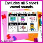 Winter Middle Sounds Sorting Centers for Kindergarten