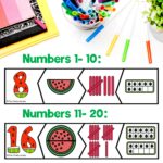 Subitizing Math Puzzle Activity 1 to 20 - Kindergarten Summer Math ...