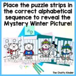 Winter Themed A-Z Sequencing Puzzles | Kindergarten Literacy Center ...