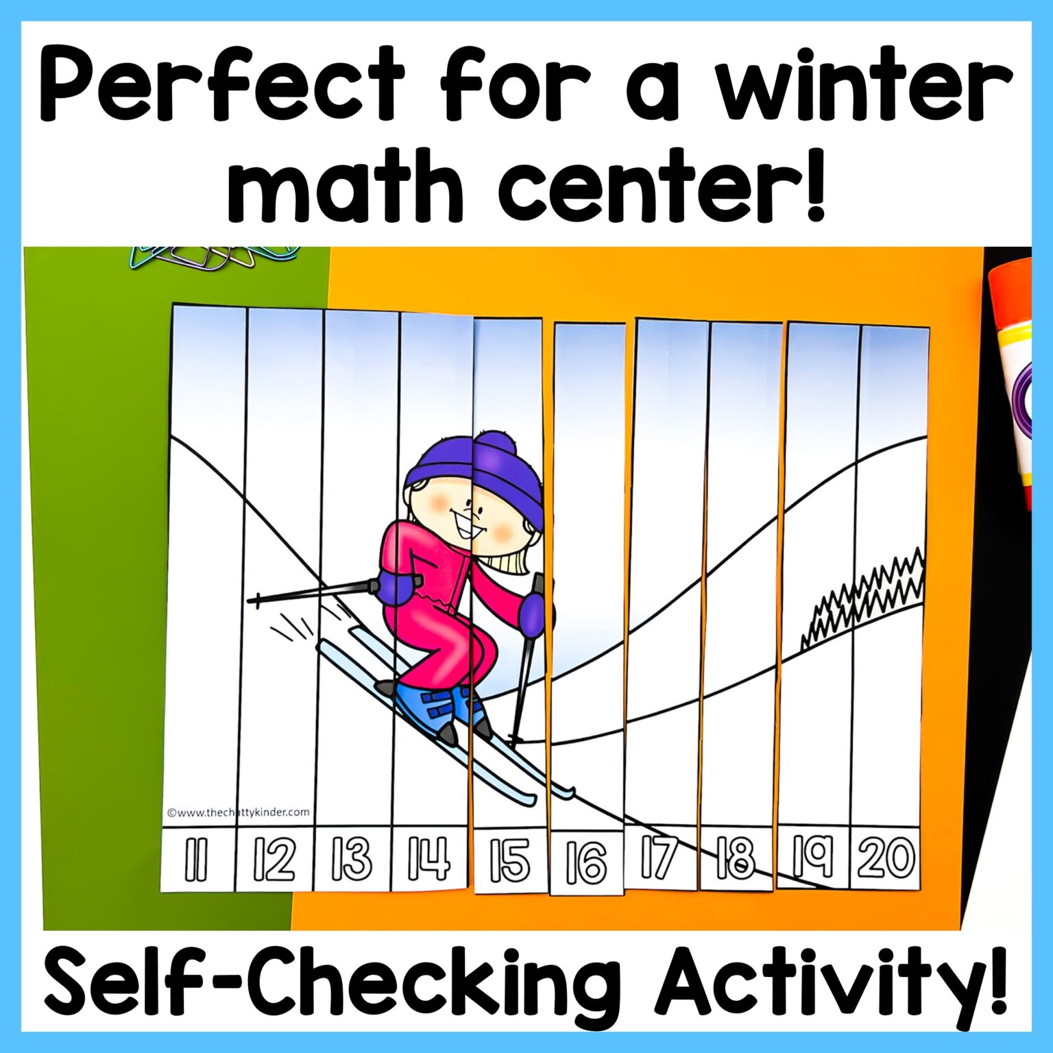 Winter 1 to 20 Number Puzzles - Number Sequencing - Kindergarten Math ...