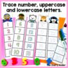 Winter Themed Alphabet & Number Tracing Cards | Kindergarten ...