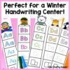 Winter Themed Alphabet & Number Tracing Cards | Kindergarten ...