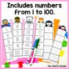 Winter Kindergarten Number Tracing Cards | Math and Handwriting Center ...