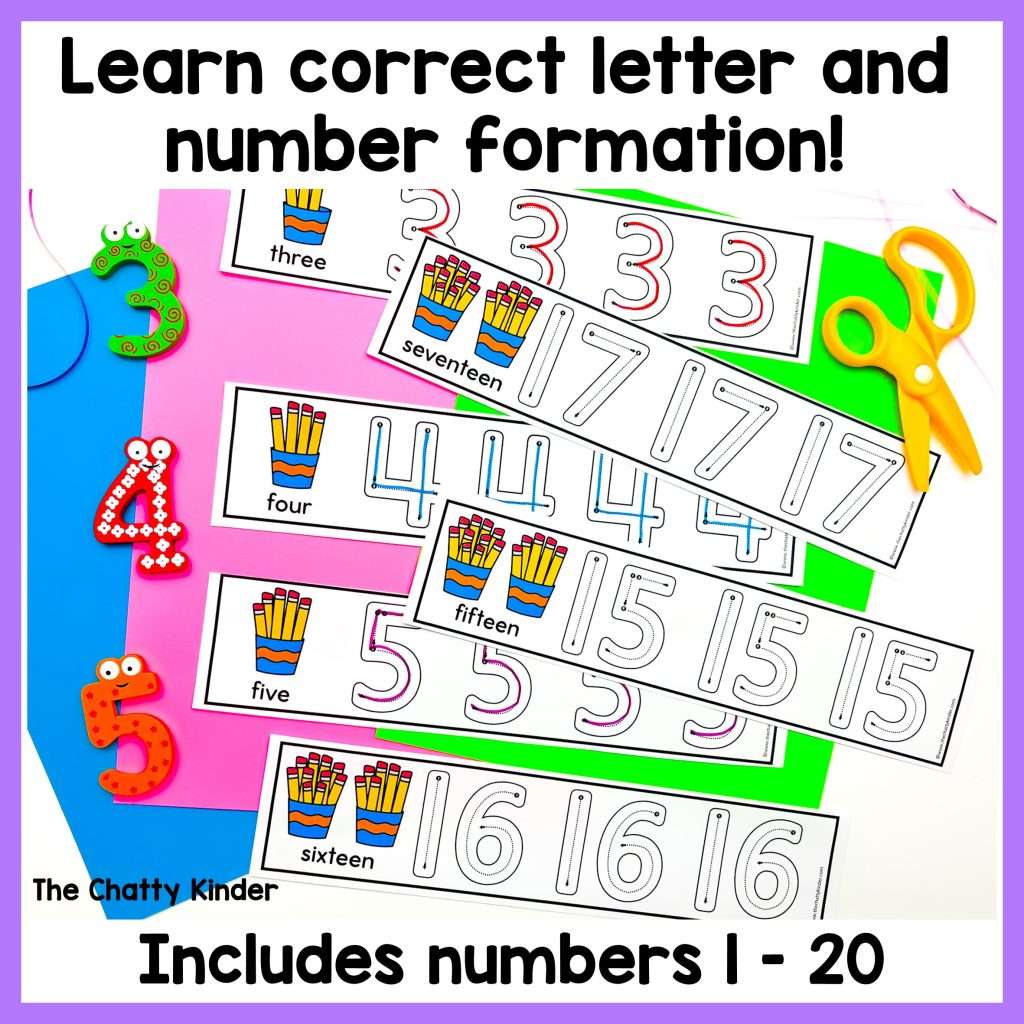 Alphabet & Number Tracing Cards - Back to School Kindergarten Math ...