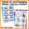 Winter Beginning Sounds Match-Up l Letters of the Alphabet Center Craft ...
