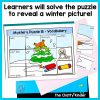 Winter Literacy Puzzles - Kindergarten Mystery Picture Puzzles - The ...