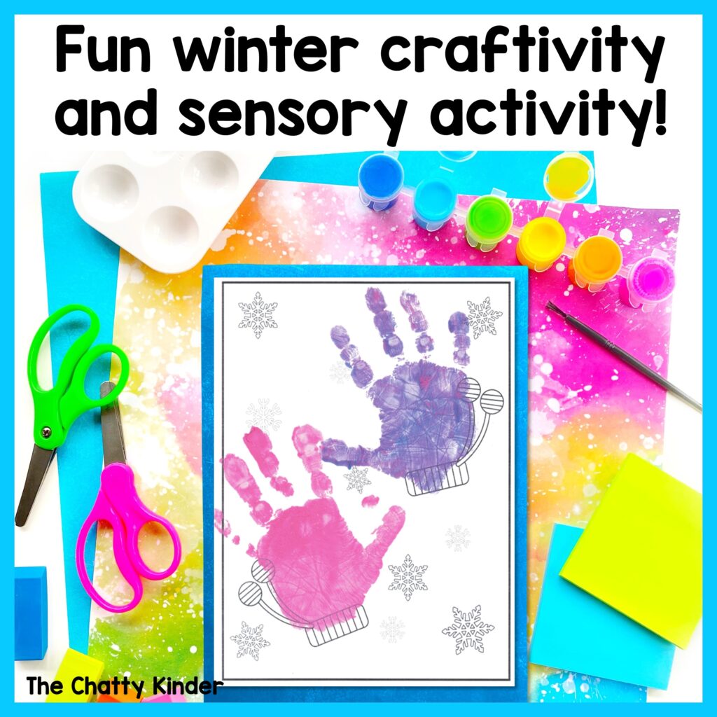 Art Craft Kindergarten Handprint Activity | Winter Themed Craftivity ...