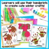 Art Craft Kindergarten Handprint Activity | Winter Themed Craftivity ...
