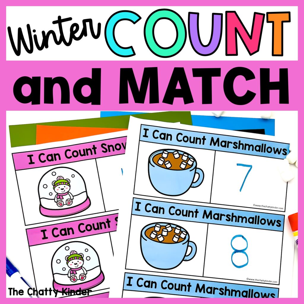 Winter Counting Center - Match the Number with the Objects - The Chatty ...