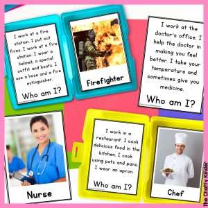 Who am I? Community Helper Riddle Questions - The Chatty Kinder