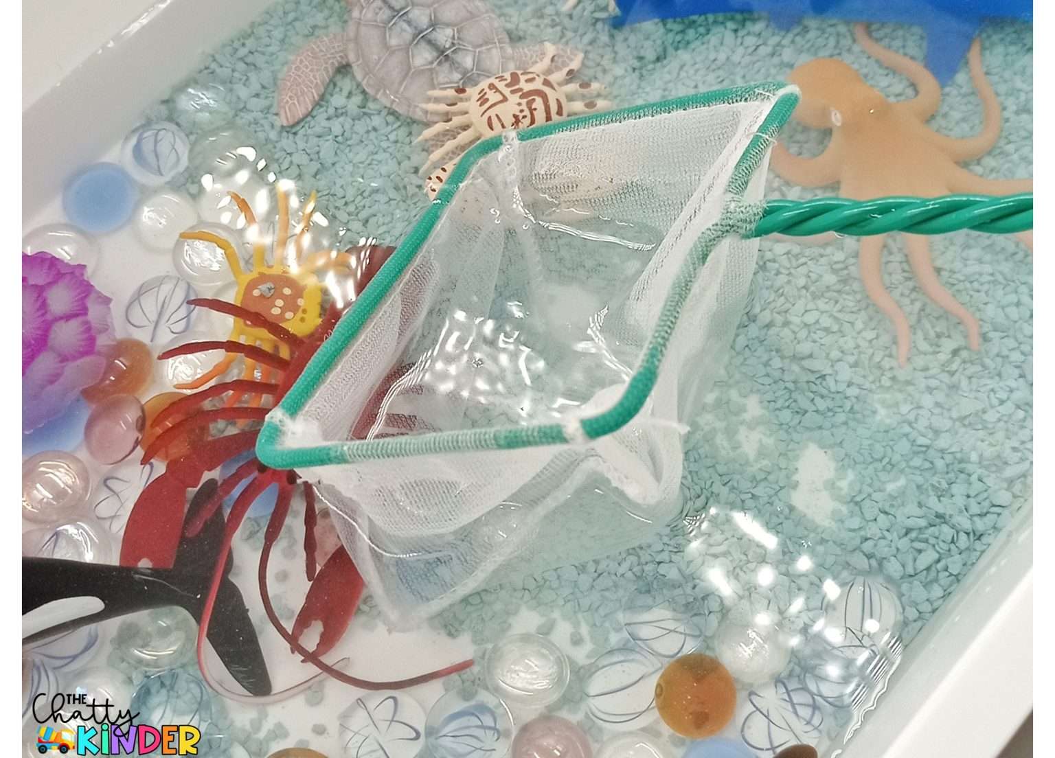 Ocean Sensory Bin - Sensory Play for Kids - The Chatty Kinder